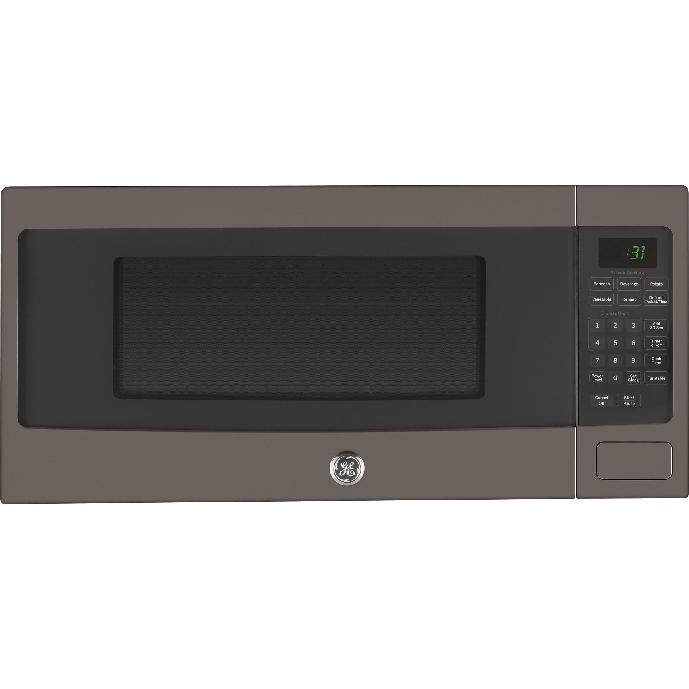PEM10SLFC GE Profile 24-inch, 1.1 cu.ft. Countertop Microwave Oven with ...