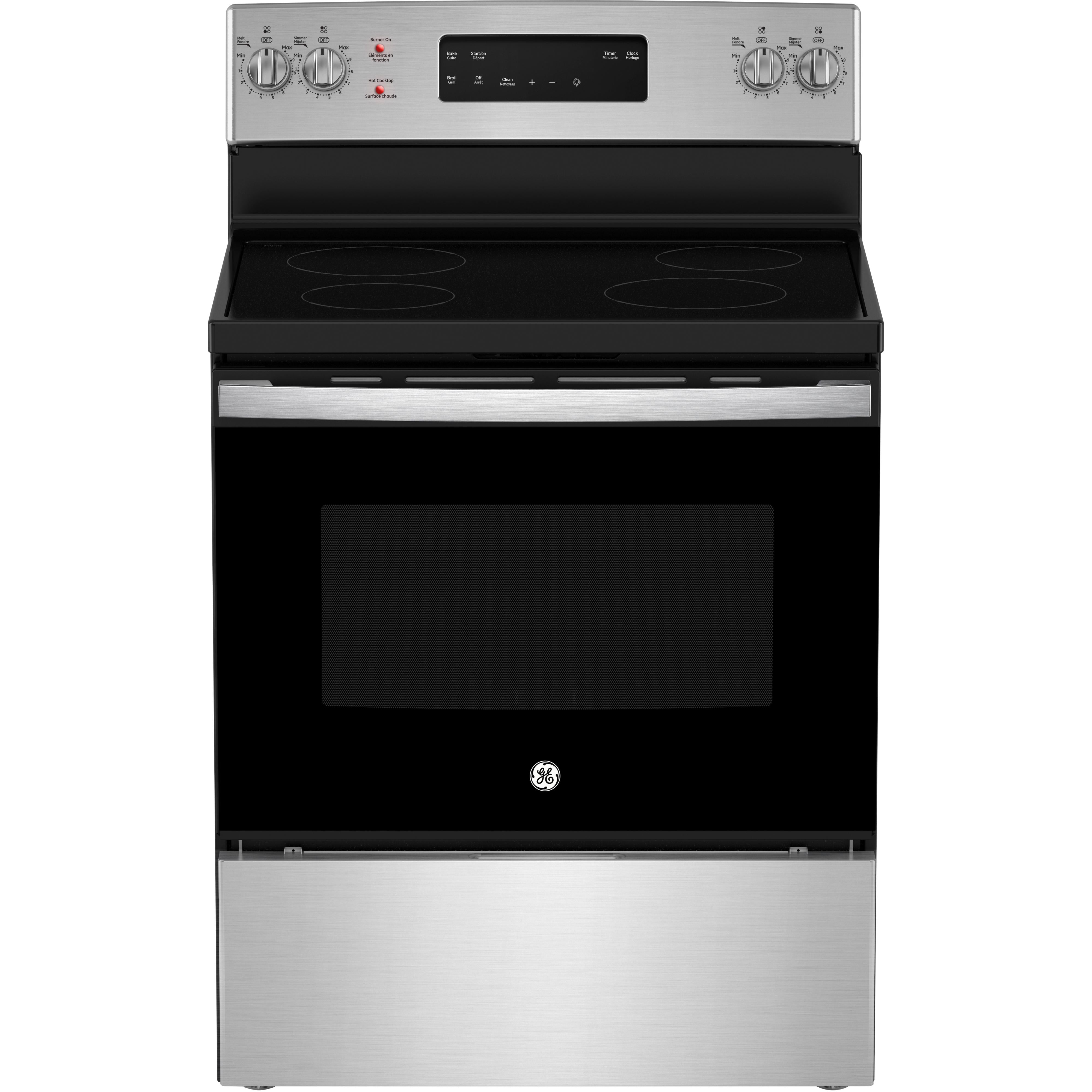 JCB630SVSS GE 30-inch Freestanding Electric Range with Self-Clean ...