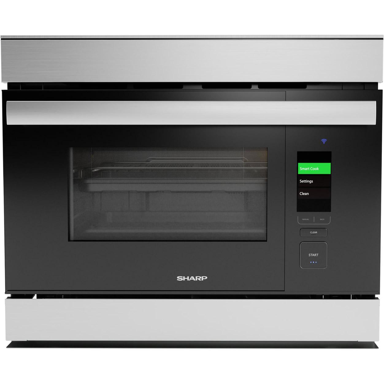 SSC2489GS Sharp 24-inch, 1.1 cu. ft. Built-in Combination Wall Oven ...