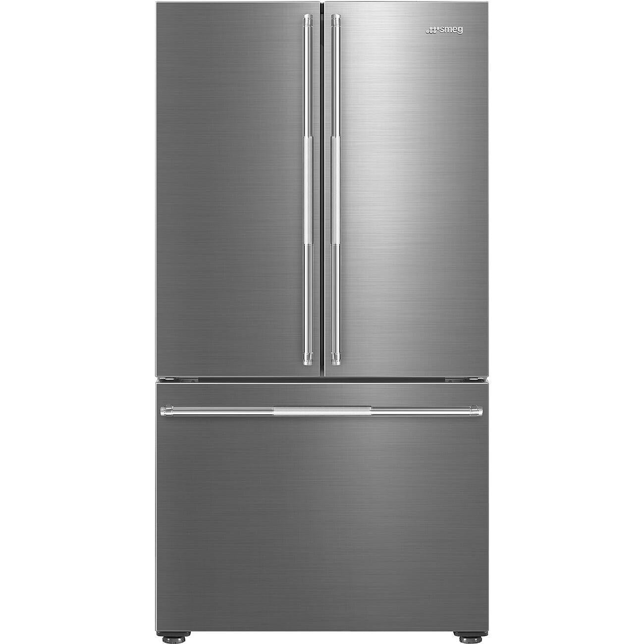 FD36UXIW Smeg 36-inch Freestanding French 3-Door Refrigerator FD36UXIW ...
