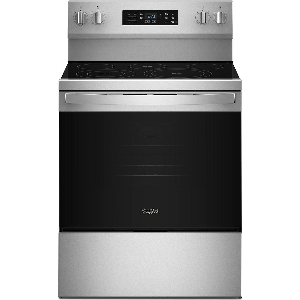 YWFES5730SZ Whirlpool 30-inch Electric Range with Air Cooking ...
